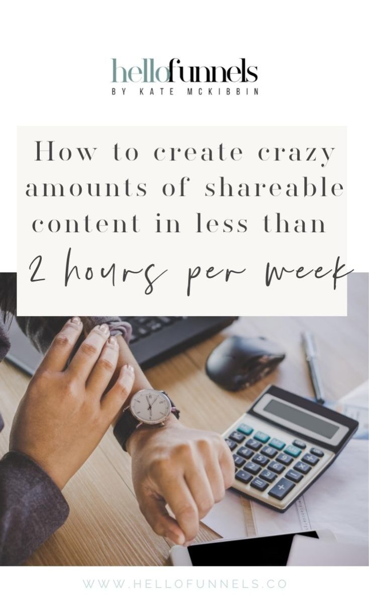 Content Creation - Create crazy amounts of content in just 2 hours a week
